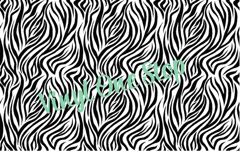 Zebra Print HTV heat Transfer Vinyl or Oracal 651 Vinyl | Etsy