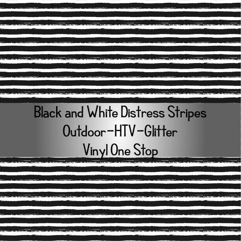 Black and White Distress Stripes Htv_printed Heat Transfer Vinyl ...