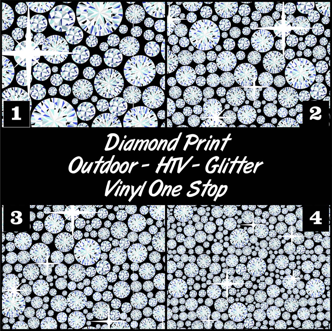 Diamonds Heat Transfer Vinyl (HTV) or Oracale 651 Permanent Outdoor ...