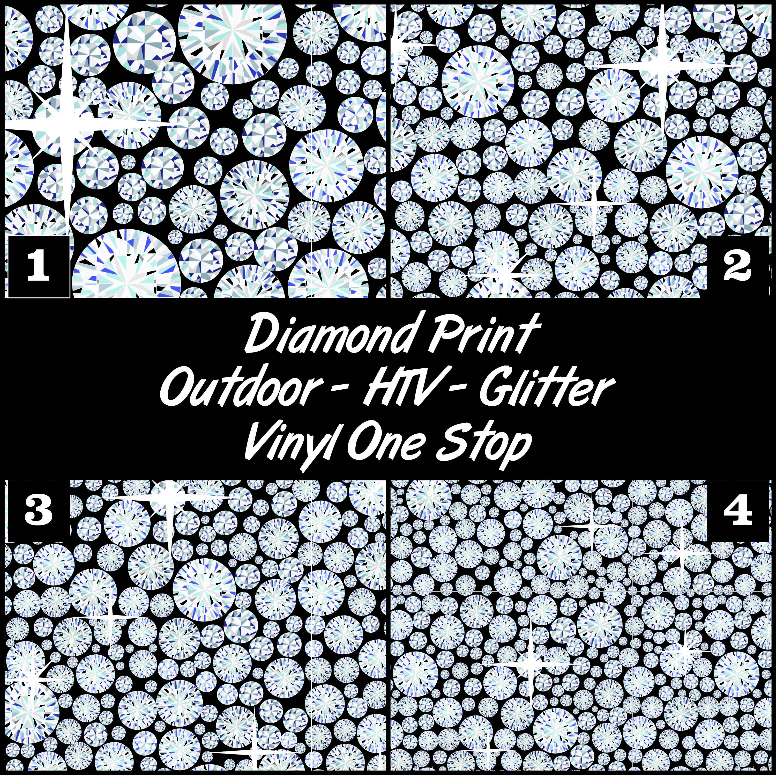 Diamonds Heat Transfer Vinyl HTV or Oracale 651 Permanent | Etsy