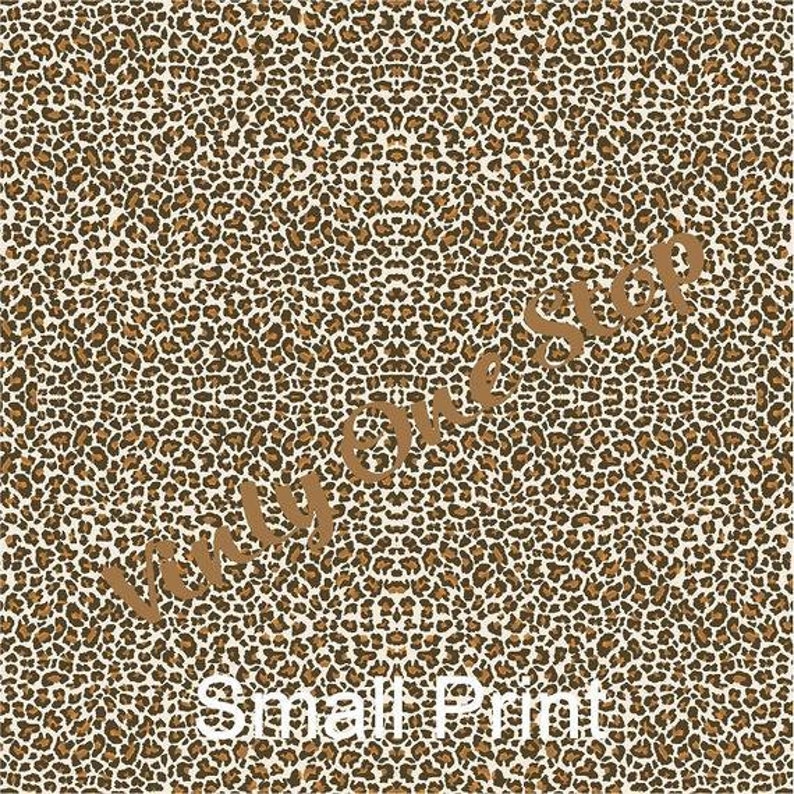 Cheetah/leopard Animal Print HTV heat Transfer Vinyl or - Etsy