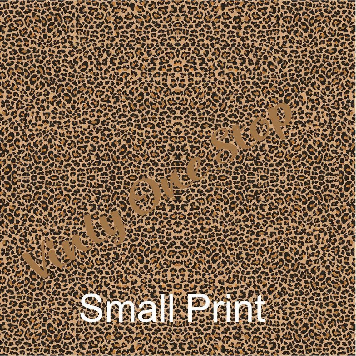 Cheetah/leopard Print HTV (heat Transfer Vinyl) or Oracal 651 - Etsy