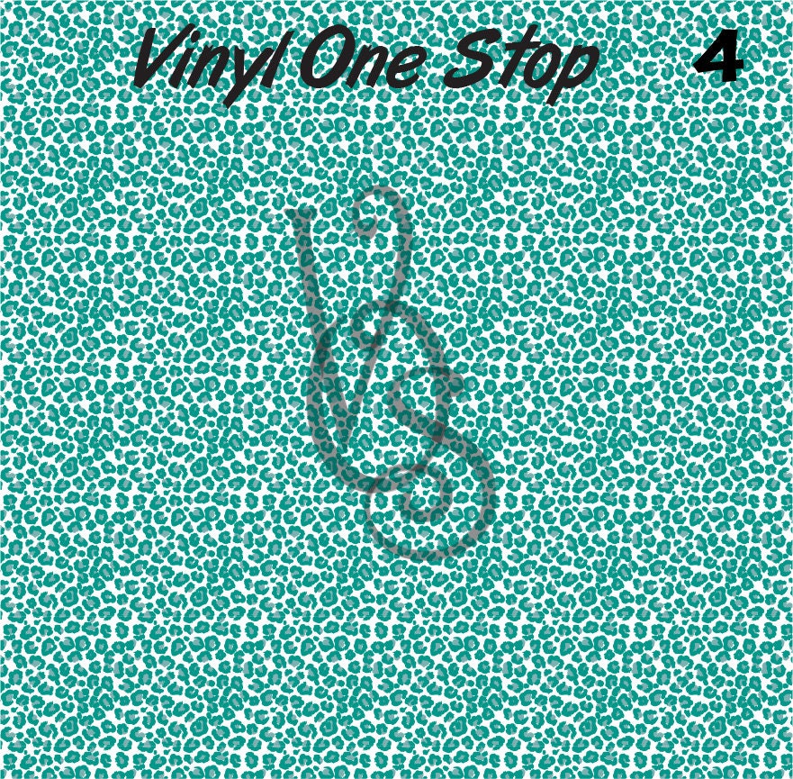 Teal and Grey Cheetah/leopard Print HTV heat Transfer Vinyl - Etsy
