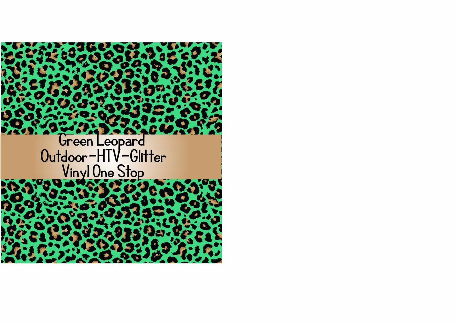 Green Cheetah/leopard Print HTV (heat Transfer Vinyl) or Oracal 651 - Etsy