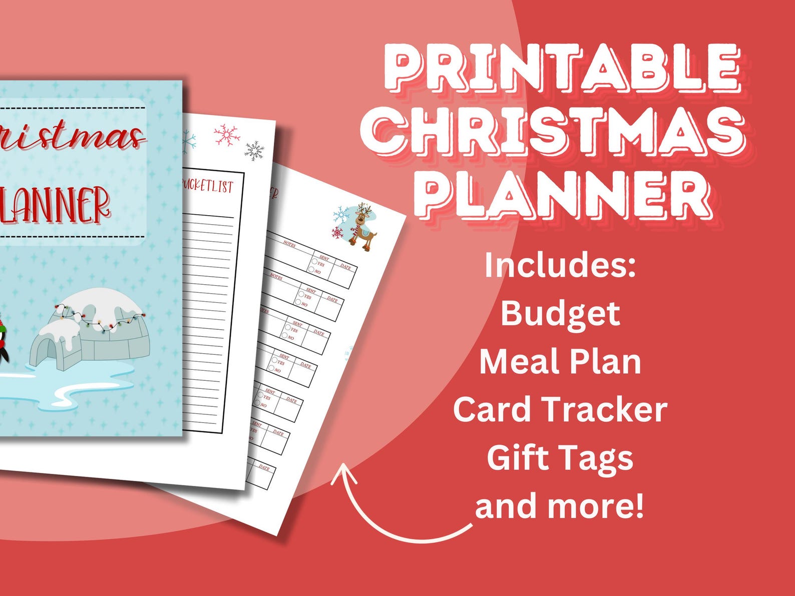 Printable Christmas Planner Digital Download Holiday Planner Holiday ...