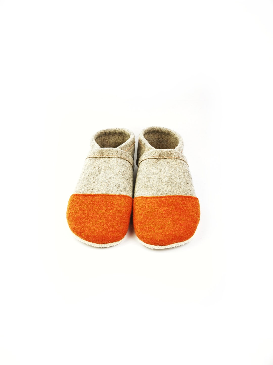 Barefoot Slippers With Soft Leather Soles Felt Slippers for - Etsy