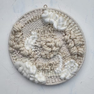 Cream & Ivory 12" Modern Weaving - Etsy