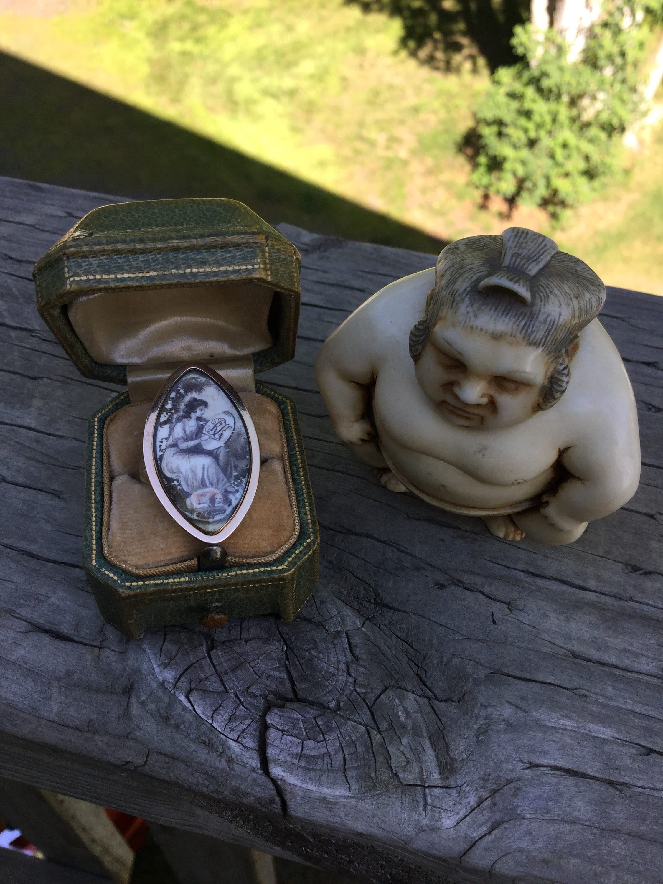 Georgian Sepia Memorial Ring - Etsy