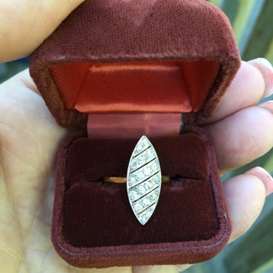 Beautiful Victorian Navette Ring - Etsy