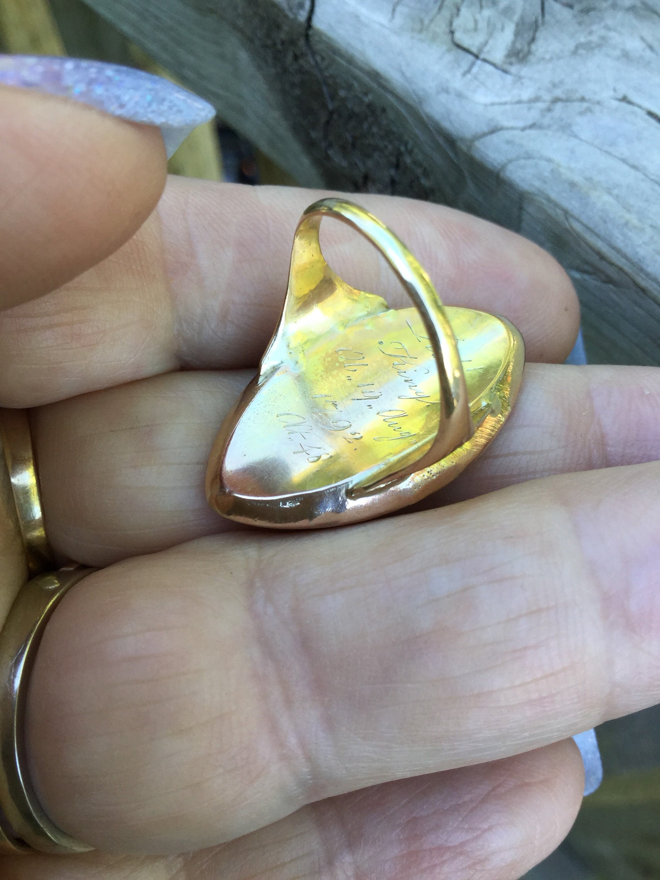 Georgian Sepia Memorial Ring - Etsy