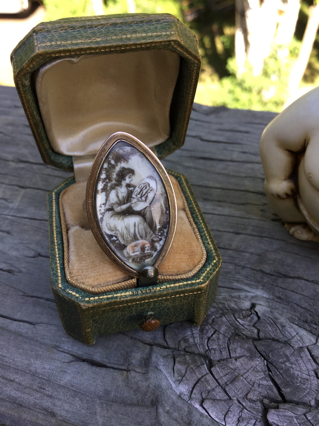 Georgian Sepia Memorial Ring - Etsy