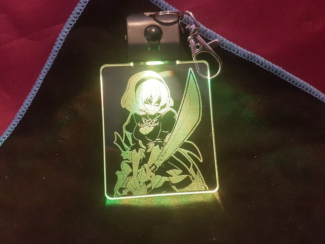 2B Nier Automata LED Light Up Keychain Acrylic SignLamp | Etsy