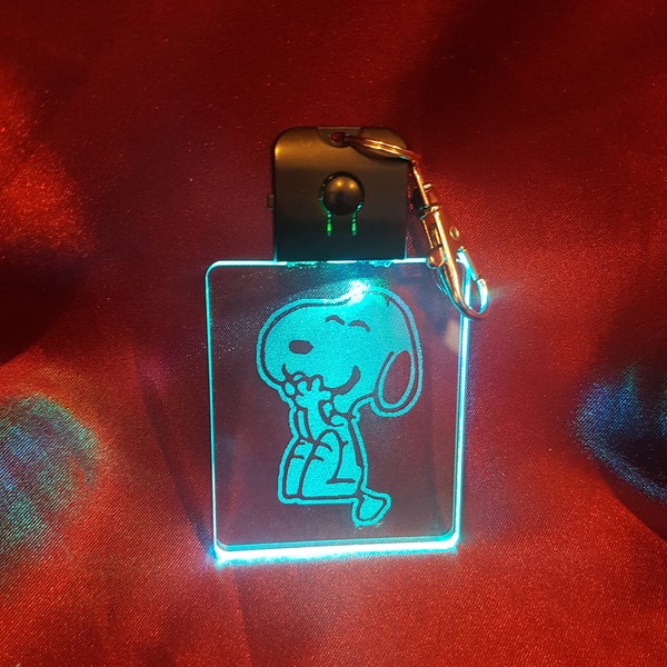 Snoopy Acrylic Keychain - Etsy