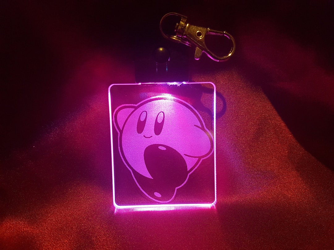 Kirby LED Light up Keychain Acrylic Signlamp Pink Dont - Etsy