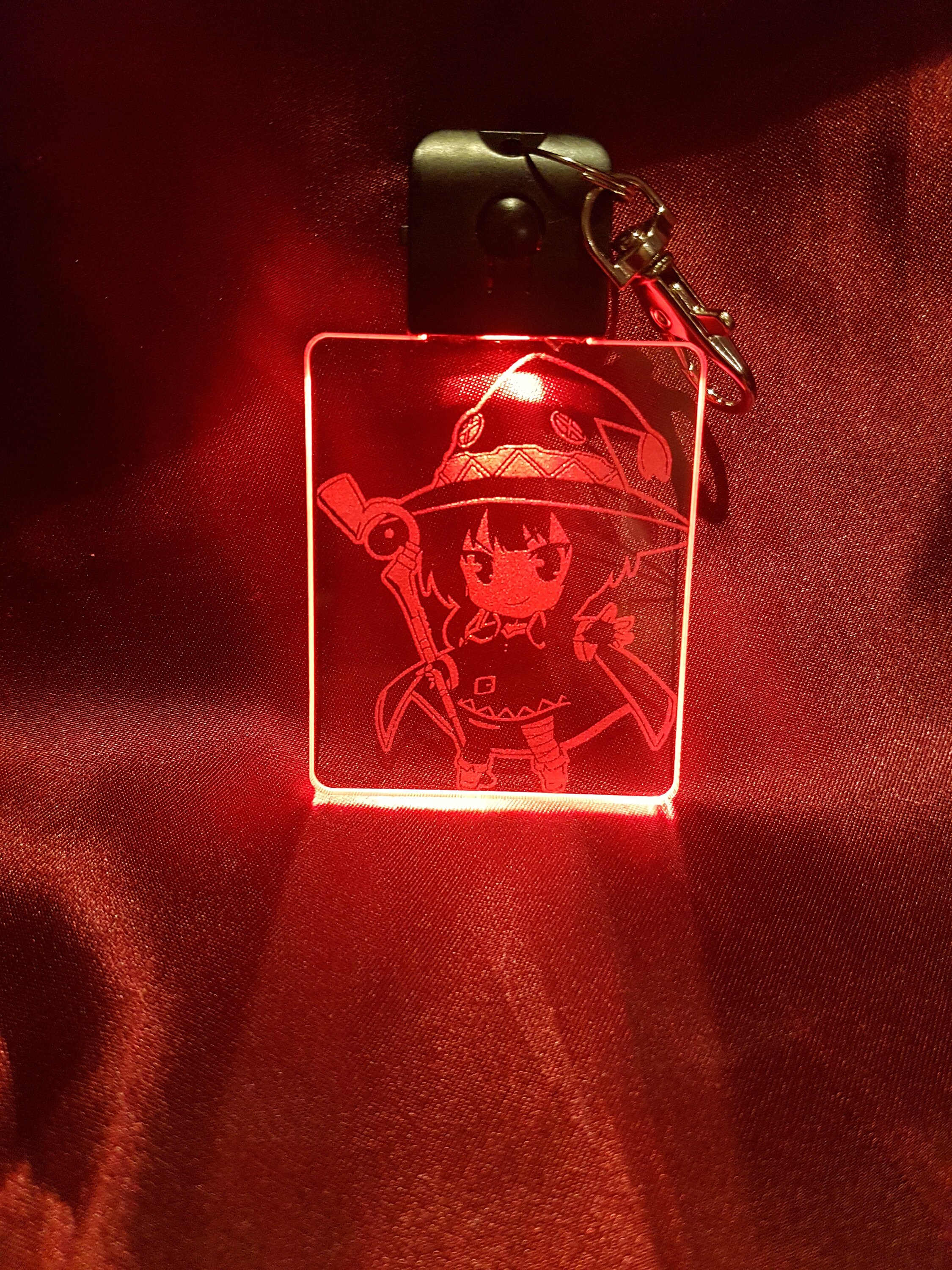 Megumin LED Light up Keychain Acrylic Signlamp Konosuba - Etsy