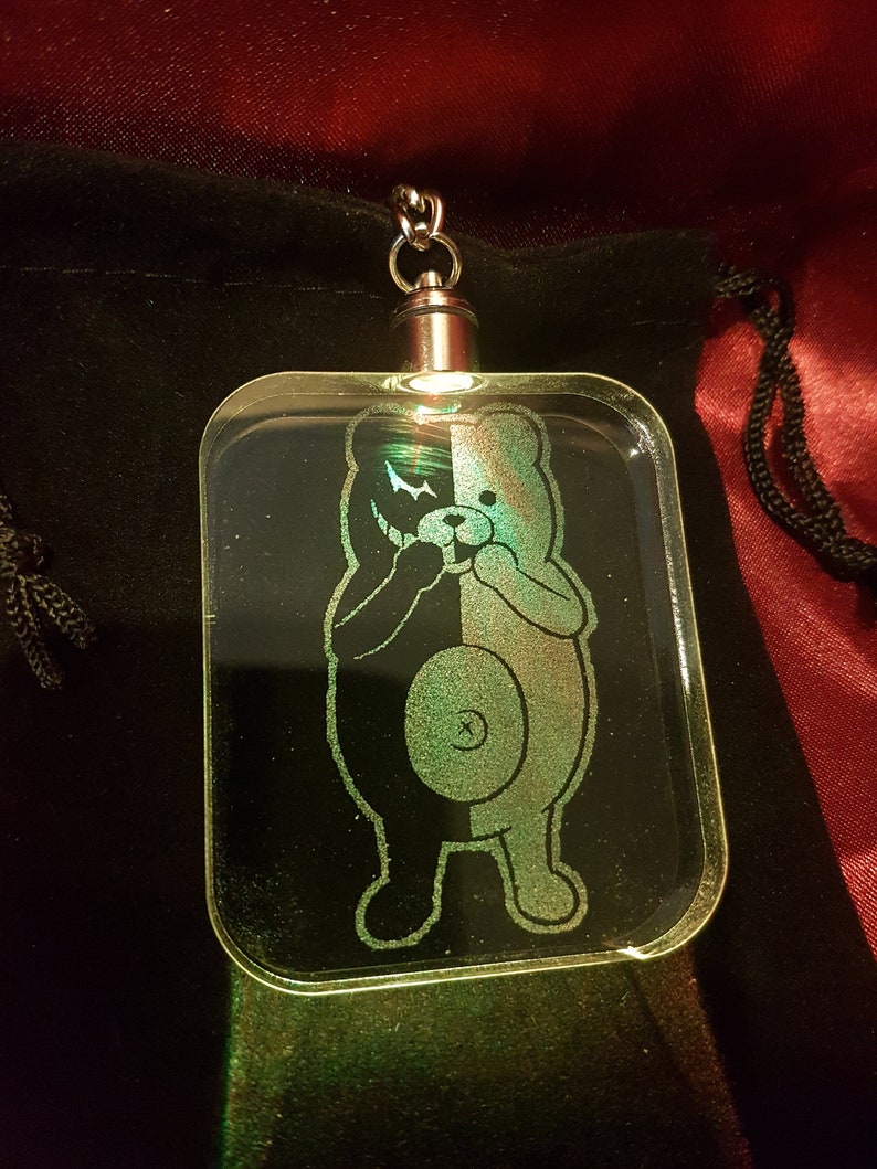 Danganronpa Monokuma Key Chain Acrylic Signlamp Bear - Etsy
