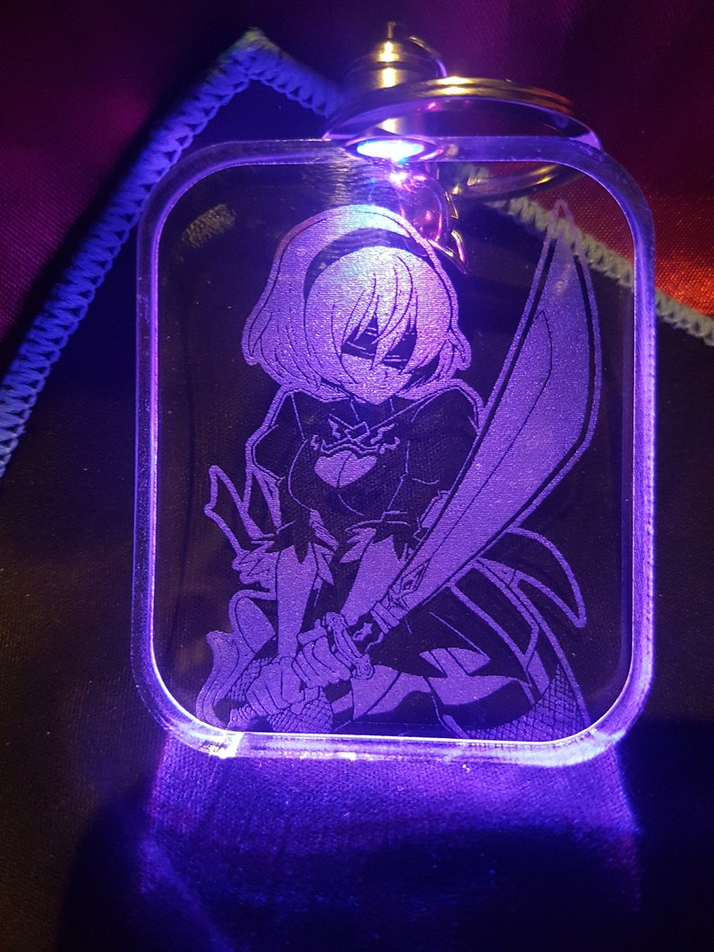2B Nier Automata LED Light Up Keychain Acrylic SignLamp | Etsy