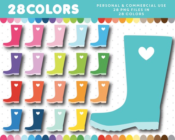Rain boots clipart Rainboot clipart Boots clipart Shoes