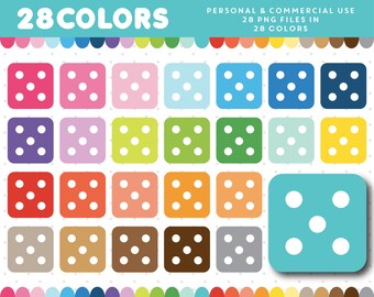 Game dice clipart | Etsy