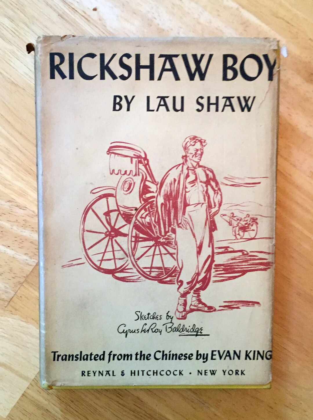 Rickshaw Boy by Lau Shaw 1945 Vintage Book Chinese Translated by Evan ...