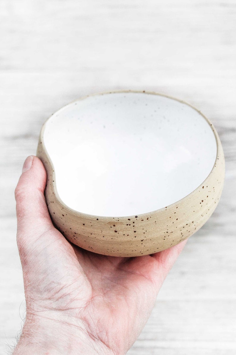 Handmade Ceramic Bowl. Modern Asymmetrical Minimalist - Etsy
