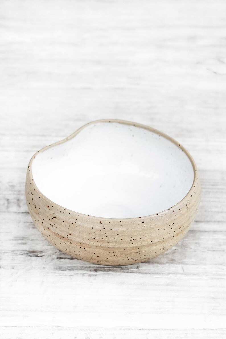 Handmade Ceramic Bowl. Modern Asymmetrical Minimalist - Etsy