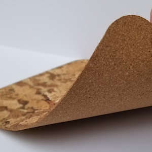 Portugal Cork Table Mats Placemats Set, Rectangular, Stain Heat Water ...