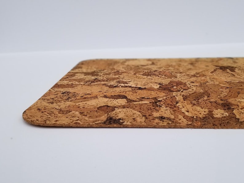 Portugal Cork Table Mats Placemats Set, Rectangular (1/8" Thick) Stain ...
