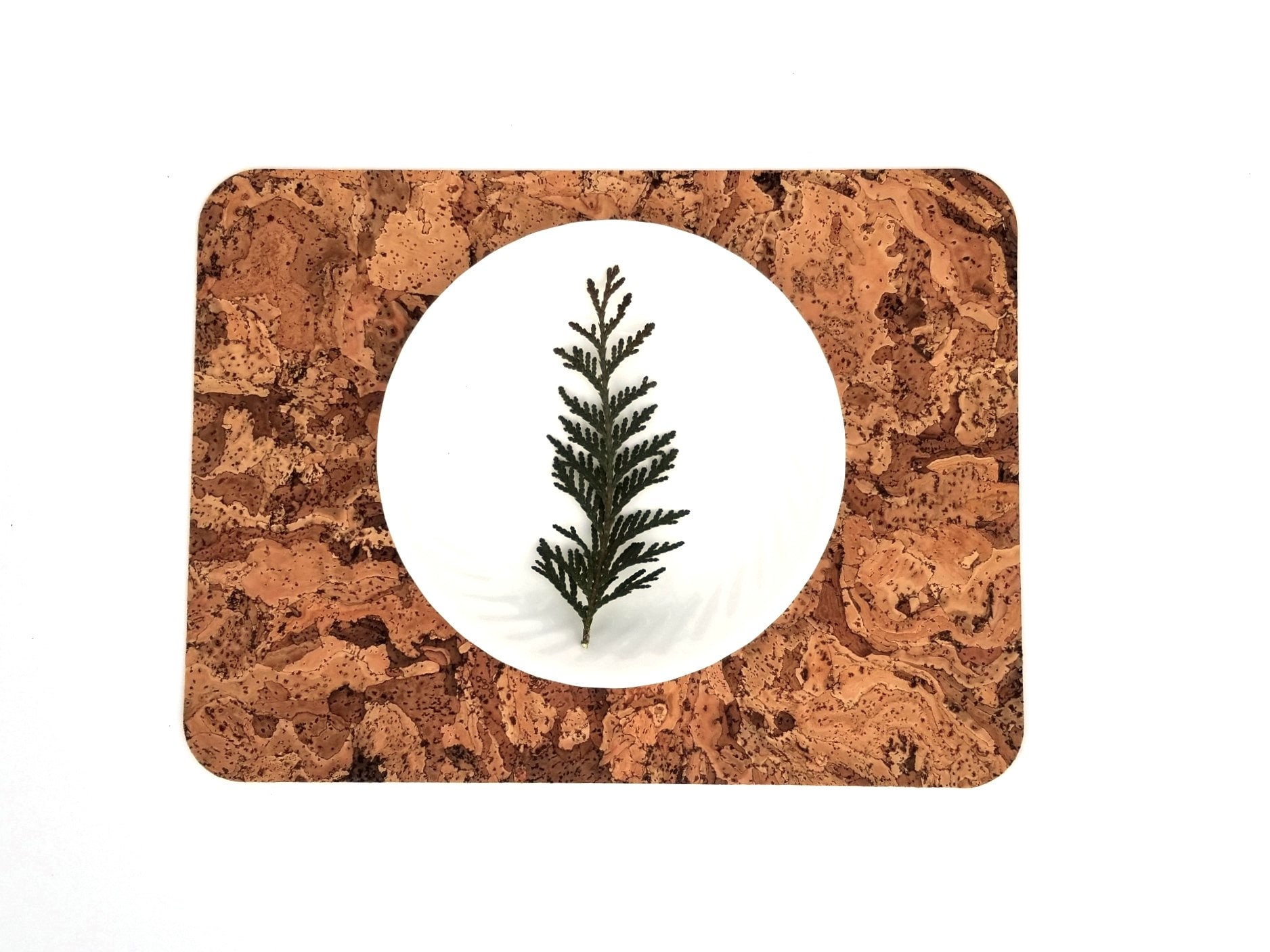 Portugal Cork Table Mats Placemats Set, Rectangular (1/8" Thick) Stain ...
