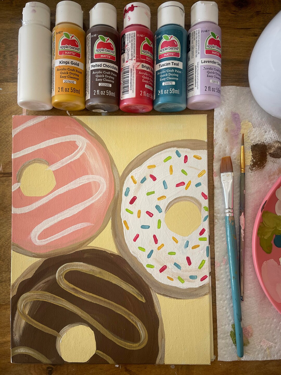 Donut Painting Tutorial - Etsy