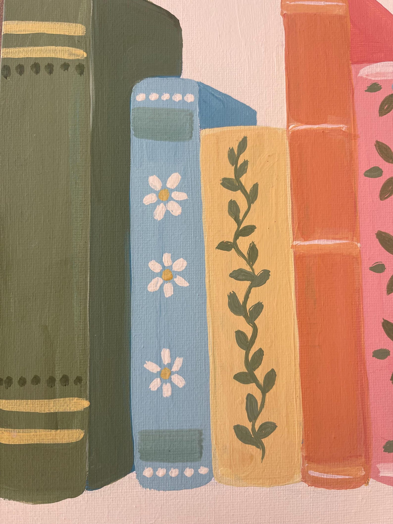 Book Stack Paint Tutorial - Etsy