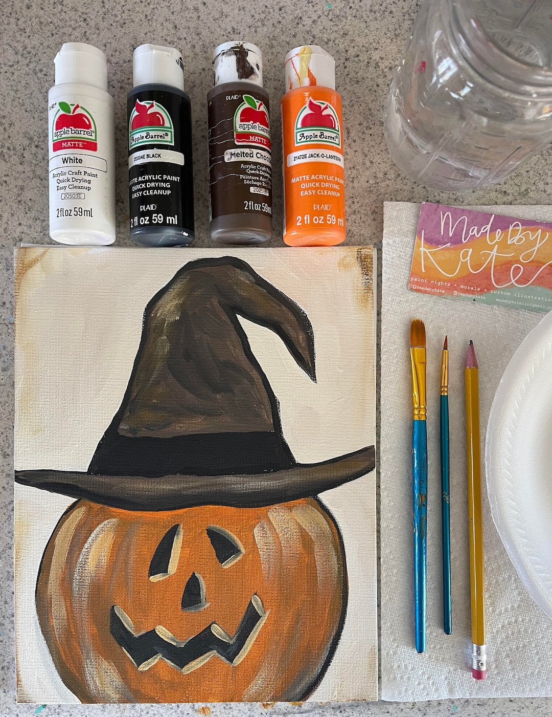Jack-o-lantern Painting Tutorial - Etsy