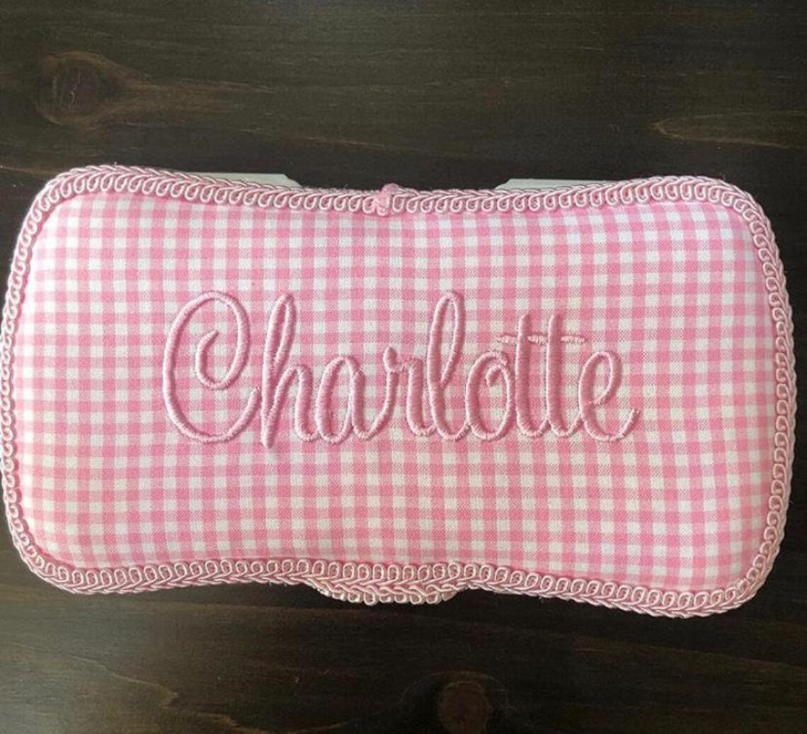 Embroidered Table Top Wipes Box Baby Girl Boy Monogrammed | Etsy