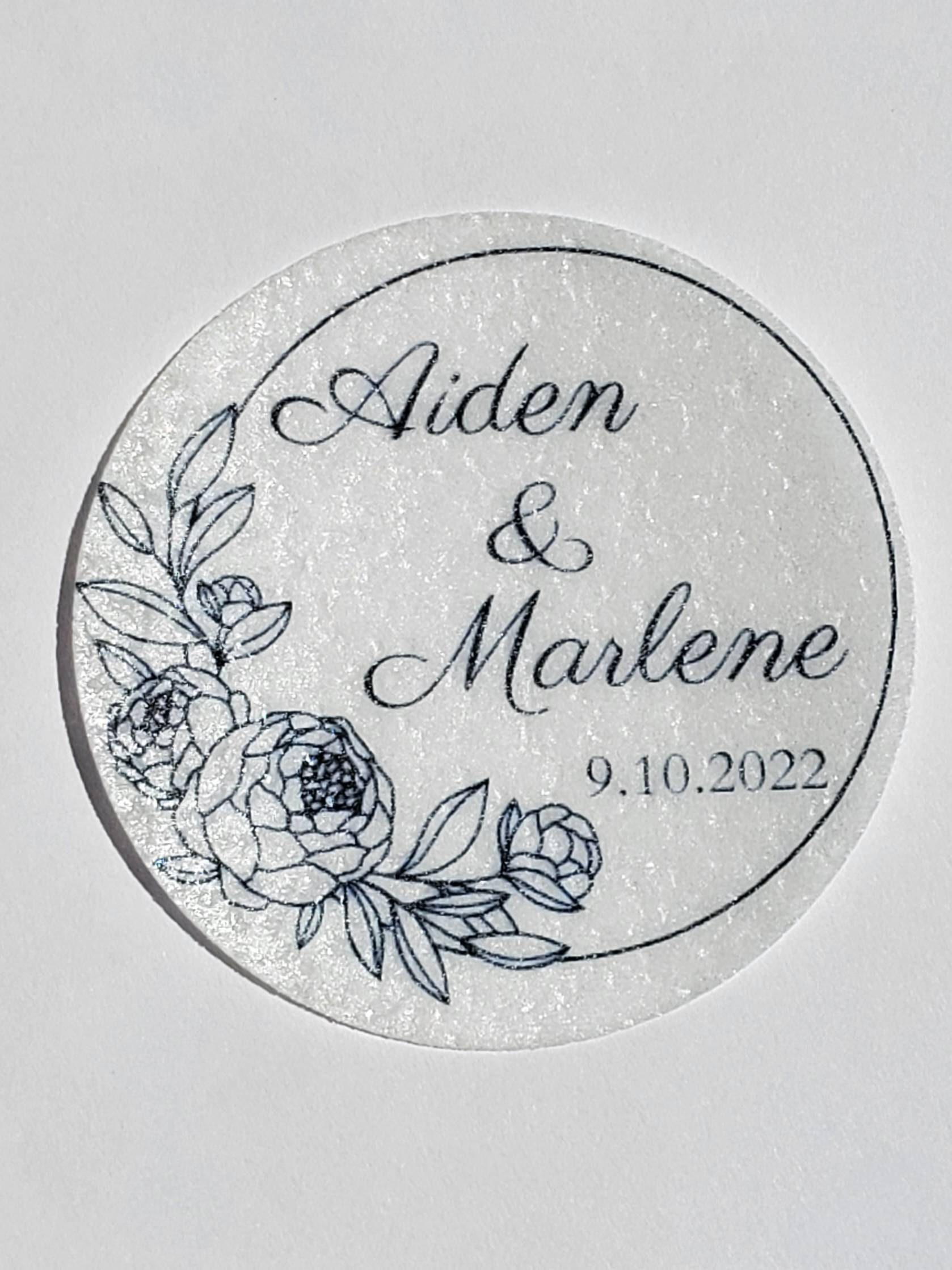 Custom Edible Cocktail Topper Edible Cocktail Garnish Peony - Etsy