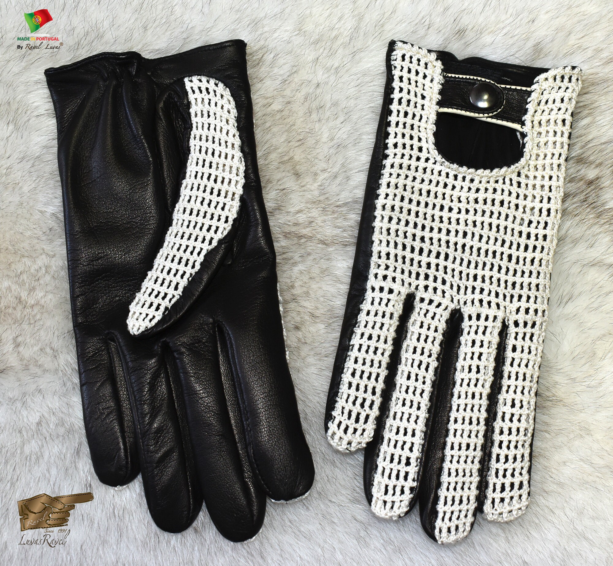 Women's Luxury Driving Gloves | Pure Aniline Leather & Hand-knit ...