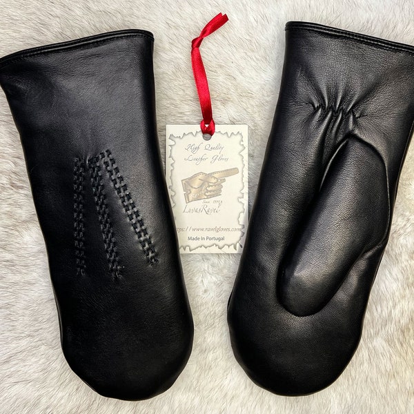 Leather Mittens - Etsy