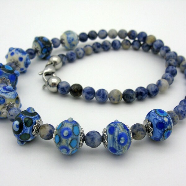 Lampwork Bead Necklace - Etsy