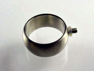 Interchangeable Ring With 2.5 Mm Thread Stainless Steel Ring - Etsy