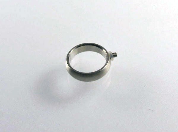 Interchangeable Ring With 2.5 Mm Thread Stainless Steel Ring - Etsy