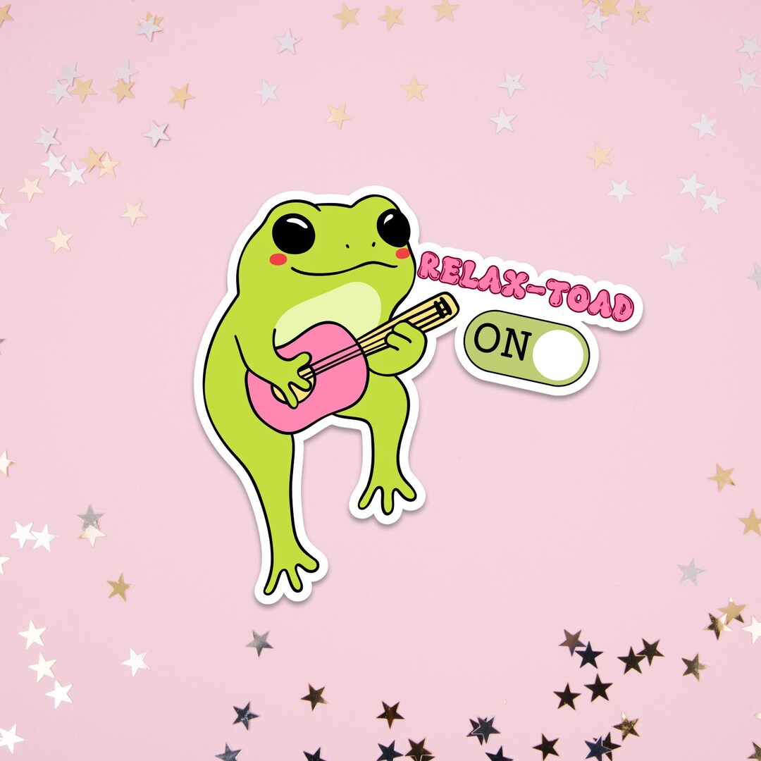 Cute Frog Sticker,retro 90s Sticker,frog Sticker,funny Frog and Toad ...