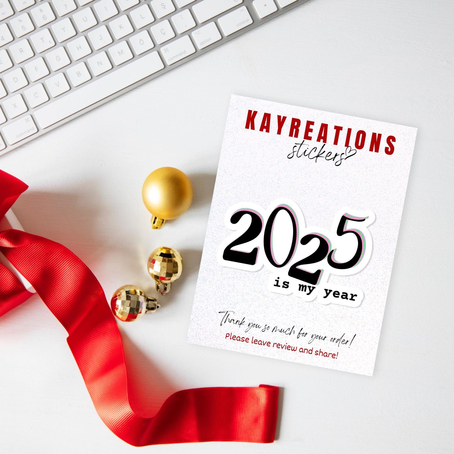 2025 Sticker,party Stickers,calendar Sticker,2025 Decoration,holiday ...