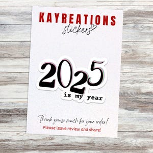 2025 Sticker,party Stickers,calendar Sticker,2025 Decoration,holiday ...
