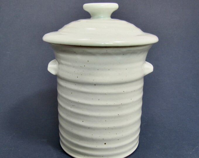 Fermentation Crock With One Piece Weight Plate, Handmade Stoneware ...