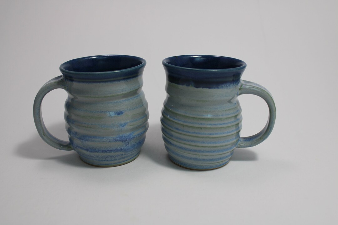 Handmade Stoneware Mugs for Hot or Cold Beverages, Wheel Thrown Mugs ...