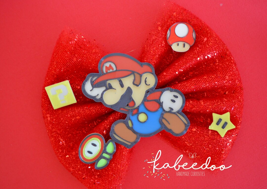 Super Mario Bros Bow, Super Mario Kart Headband, Super Mario Bros and ...