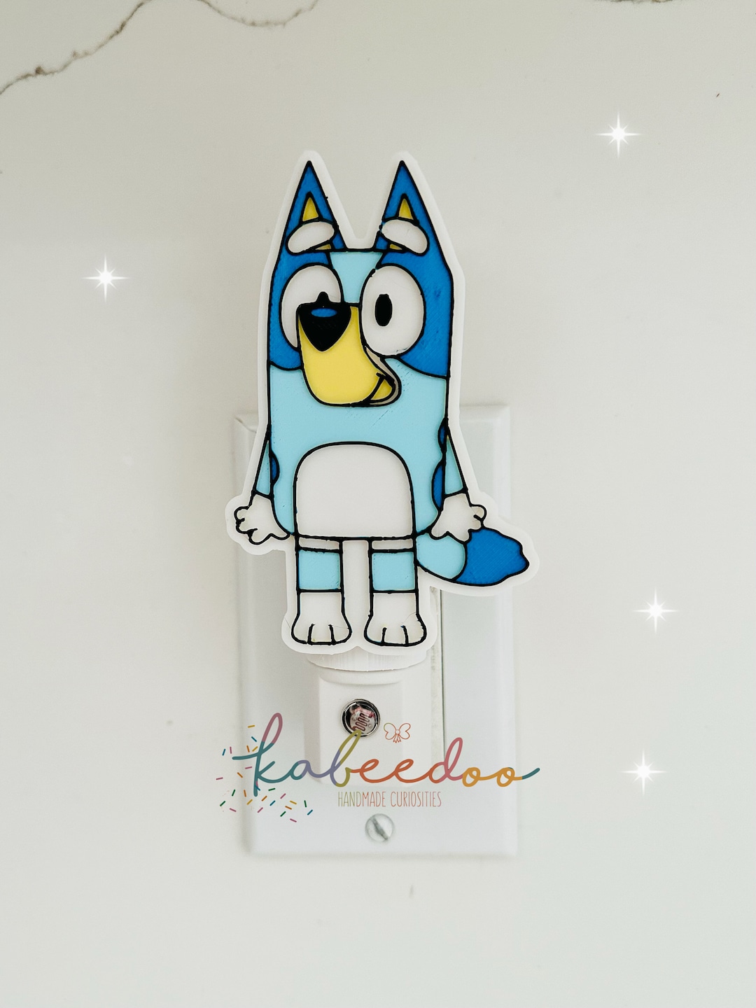 Bluey the Dog Led Night Light, Bluey Bingo Gift for Kids, Blue Dog ...