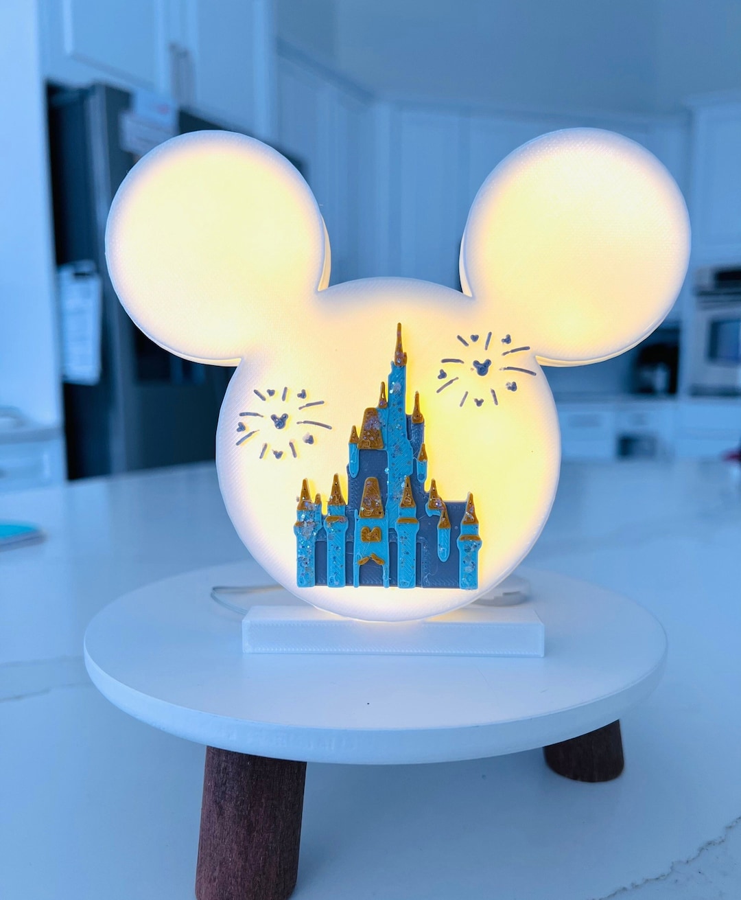 Disney Castle Light Tiered Tray Home Decor, Unique Gift for Disney ...
