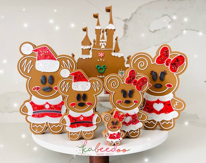 Gingerbread Christmas Santa Decor, Disneyworld Tiered Tray, Mr and Mrs ...