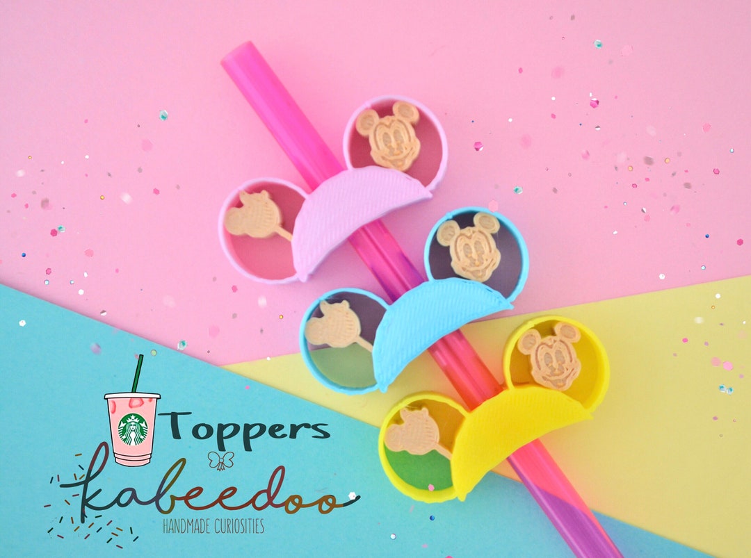 Disney Straw Charm Straw Topper, Mickey Snack Straw Toppers for ...