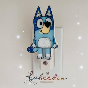 Bluey the Dog Led Night Light, Bluey Bingo Gift for Kids, Blue Dog ...